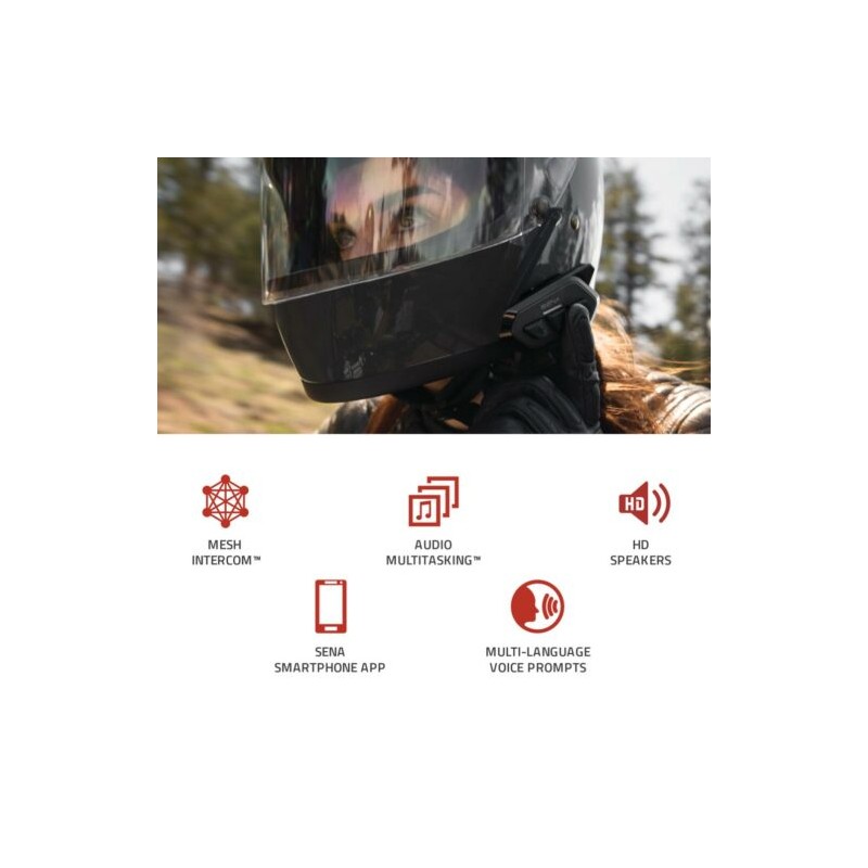 Sena Spider RT1 Mesh Motorcycle Intercom - Single / Dual