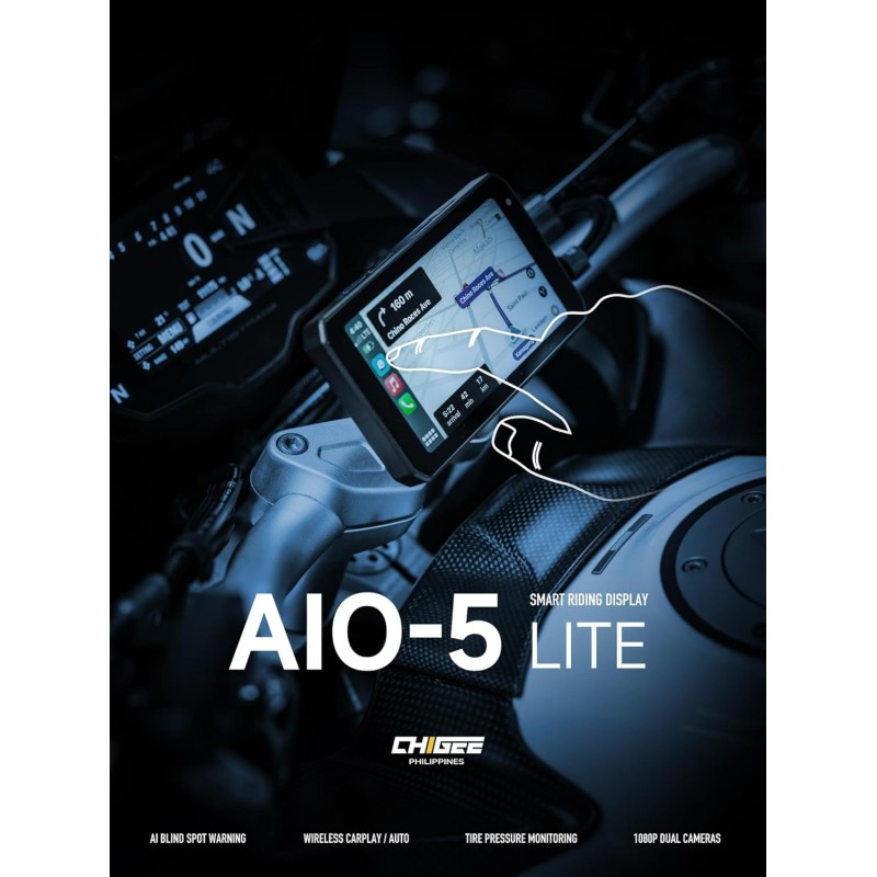 Chigee AIO-5 Lite Motorcycle Smart Rider System